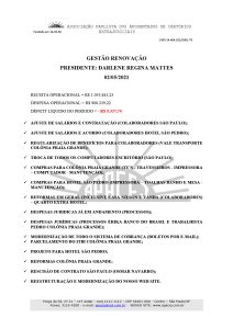 RECEITA OPERACIONAL – APACEJ